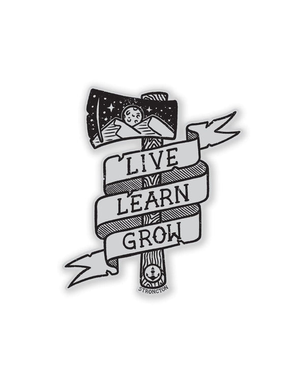 Live Learn Grow Sticker - Stroncton - Design x Creative Company